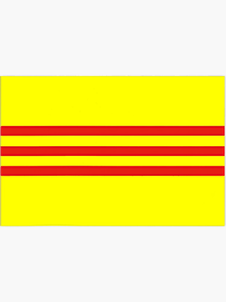 "SOUTH VIETNAM FLAG SAIGON CONG HOA VNCH VIETNAMESE" Sticker for Sale ...