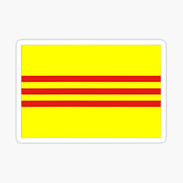 "SOUTH VIETNAM FLAG SAIGON CONG HOA VNCH VIETNAMESE" Sticker for Sale ...