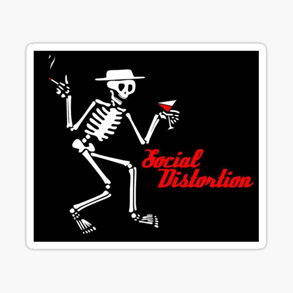 "Social Distortion" Sticker for Sale by Pilahdah | Redbubble