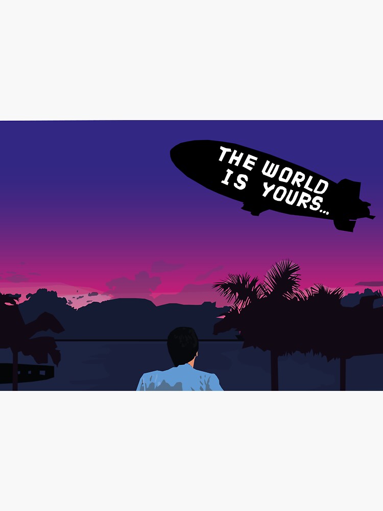 "the world is yours" Sticker for Sale by pregniezbainee | Redbubble