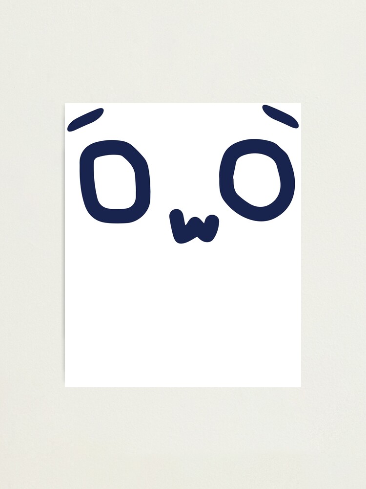 "Cute UwU Meme OwO Face Anime Aesthetic Otaku Japan" Photographic Print ...