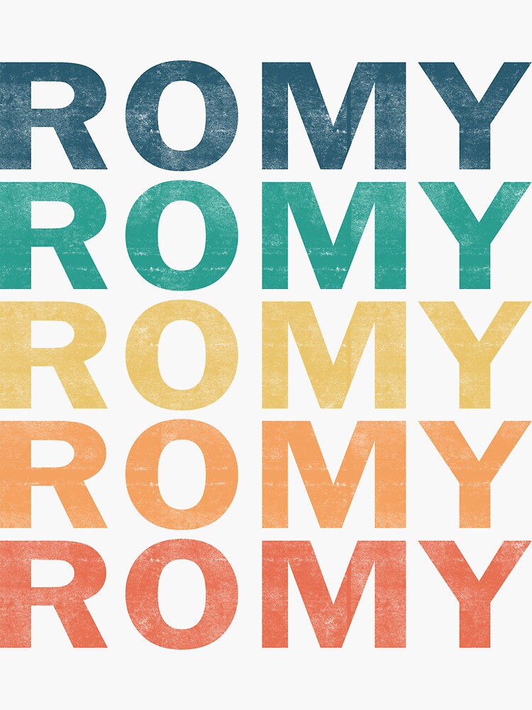 Pegatina «Camiseta con nombre de Romy - Camiseta de artículo de regalo ...