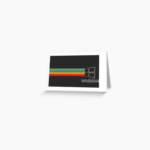 "Windows Microsoft 90's logo " Greeting Card for Sale by RetroBrand ...