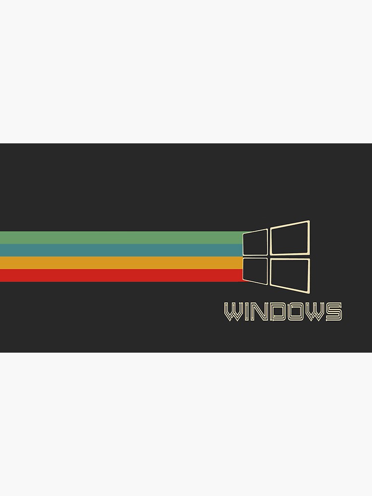 "Windows Microsoft 90's logo " Sticker for Sale by RetroBrand | Redbubble