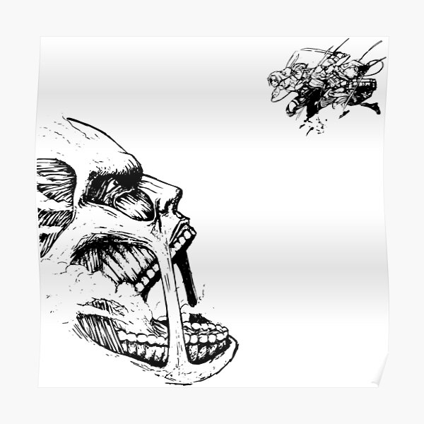 "AOT Inspired design. Stand up. Fight back." Poster for Sale by ...