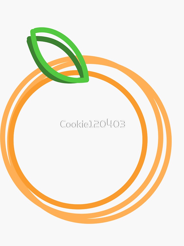 "Orange Line" Sticker for Sale by Cookie120403 | Redbubble