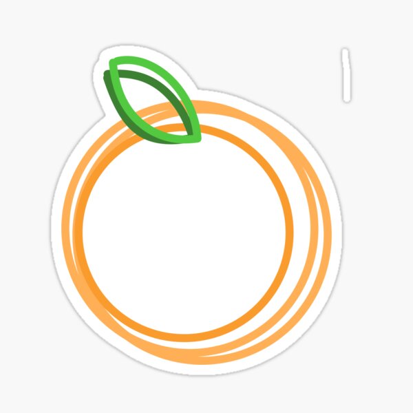 "Orange Line" Sticker for Sale by Cookie120403 | Redbubble
