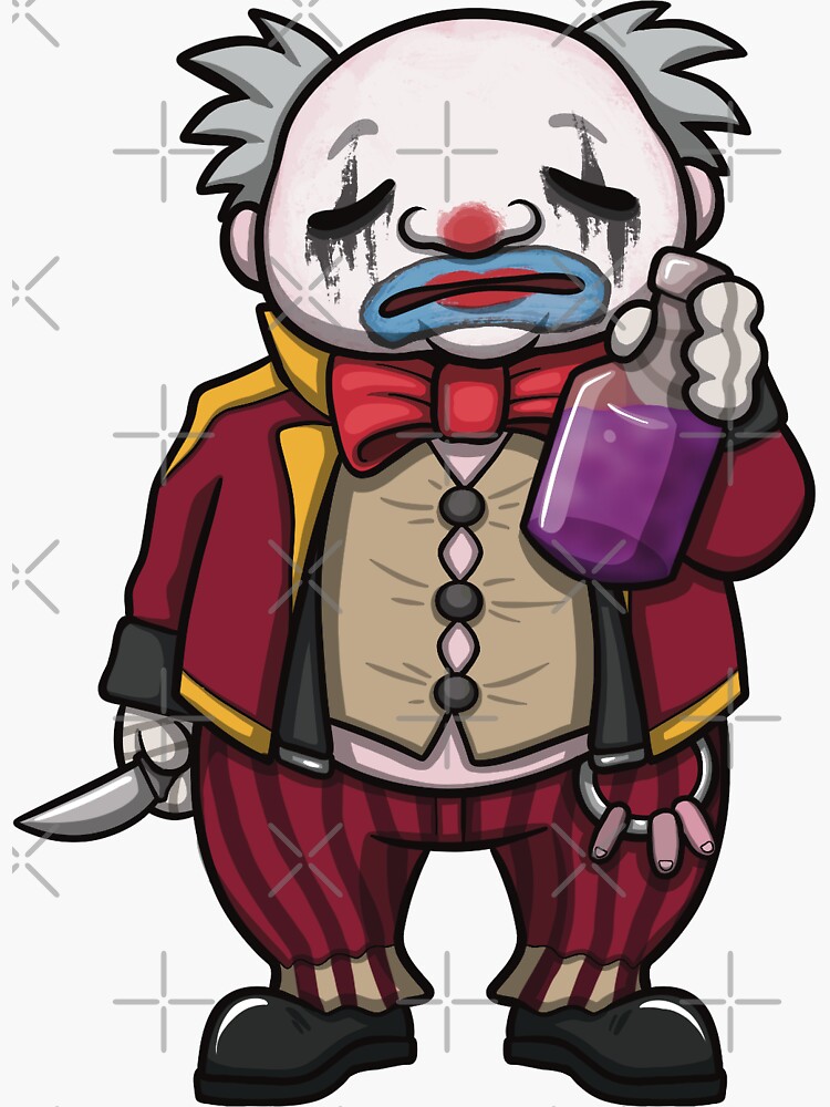 "DbD The Clown" Sticker by Ratze | Redbubble