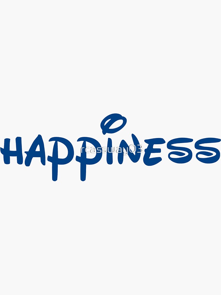 "Happiness" Sticker by rcassway03 | Redbubble