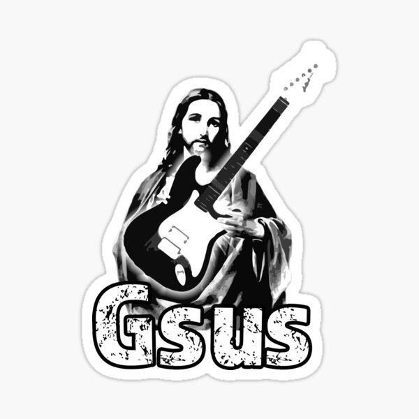 "Gsus" Sticker for Sale by TinusCartoons | Redbubble