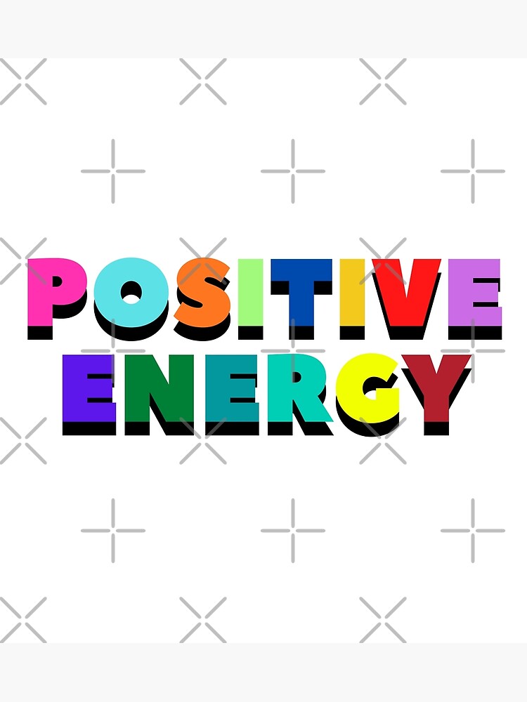 "Positive Energy Sticker" Poster for Sale by Product Stella | Redbubble