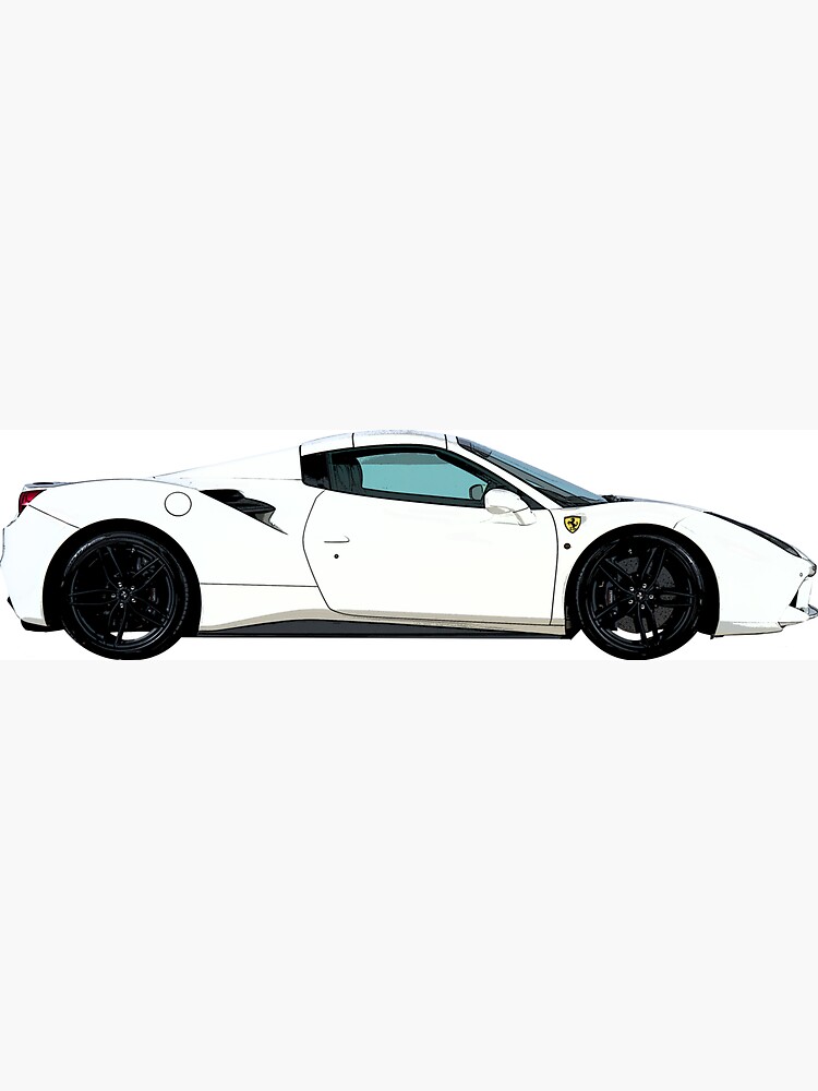 "ferrari 488 gtb" Sticker for Sale by outffocus | Redbubble