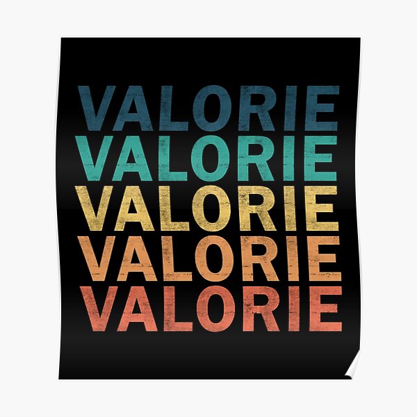 Póster «Camiseta con nombre de Valorie - Camiseta de artículo de regalo ...
