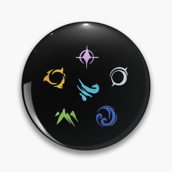 "Six Primal Forces " Pin for Sale by EavenCoke | Redbubble