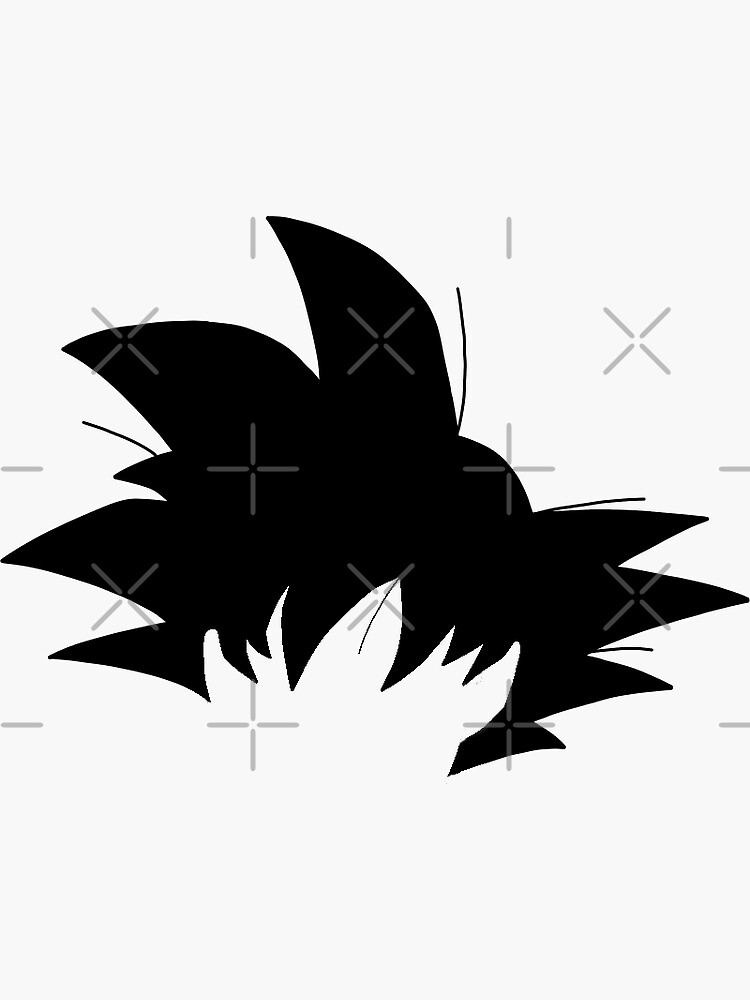"Goku Hair" Sticker for Sale by OkSaiyamanStore | Redbubble