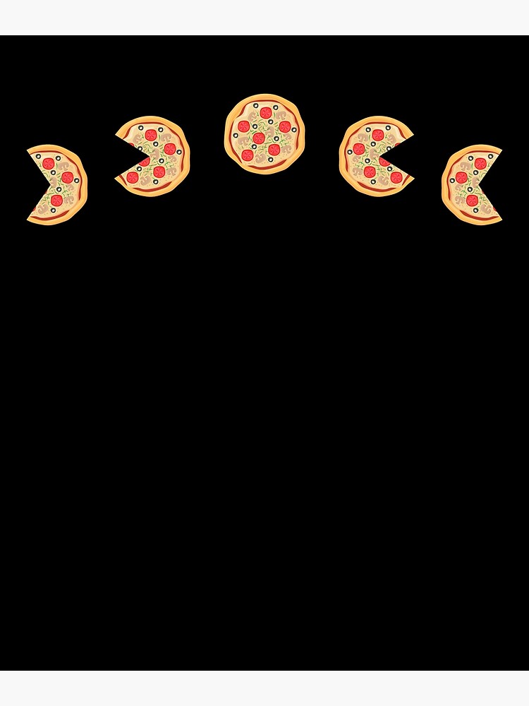 "Pizza moon - moon phases | Fast food" Poster by BananaKivi | Redbubble