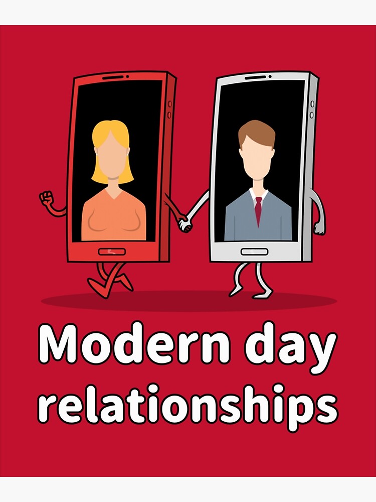 "Modern day relationships" Poster for Sale by BlueArRecords | Redbubble