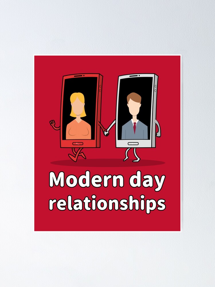 "Modern day relationships" Poster for Sale by BlueArRecords | Redbubble