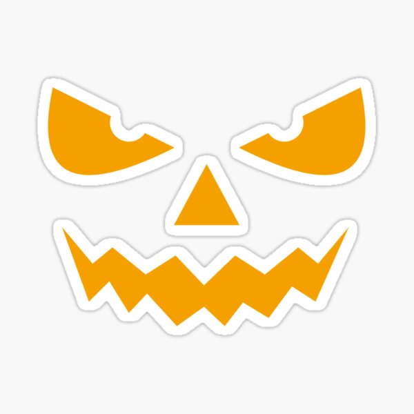 "Halloween Spooky Tshirt With Scary Face" Sticker for Sale by beautik ...