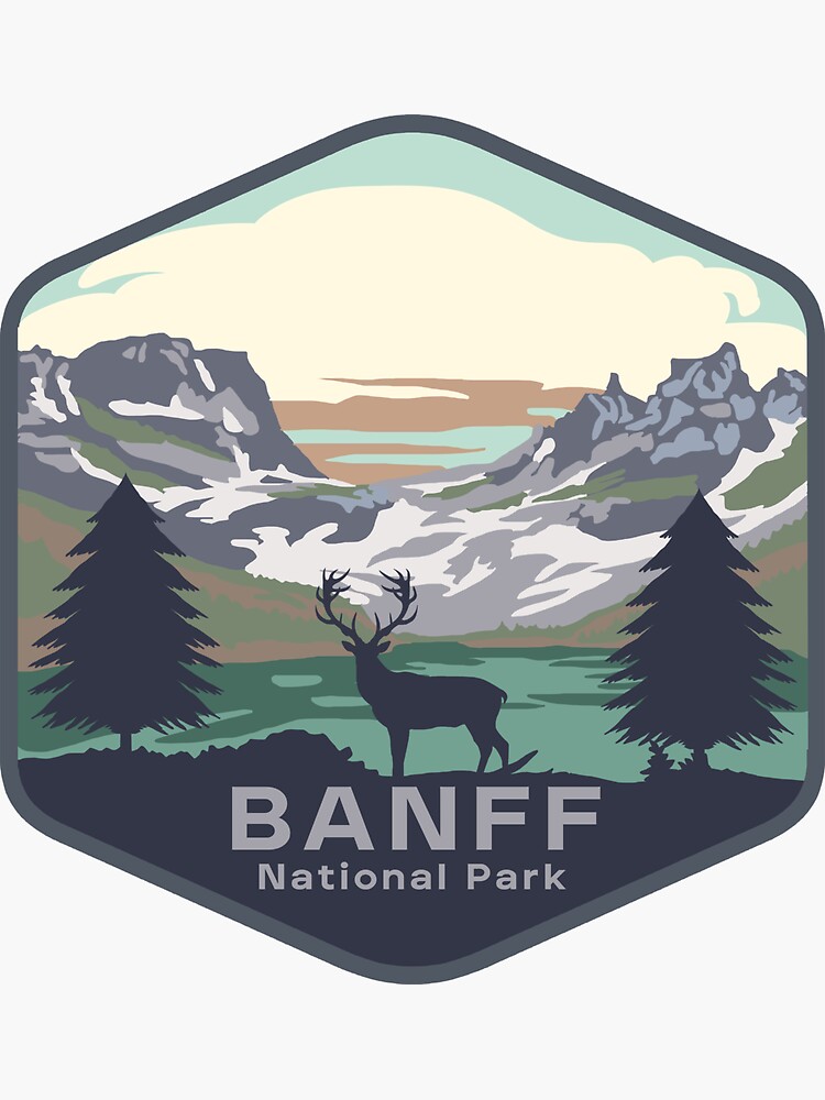 "Banff National Park" Sticker for Sale by Ashu-Tyagi | Redbubble