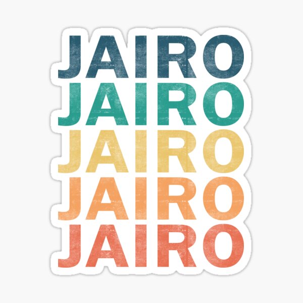 Pegatina «Camiseta con nombre de Jairo - Camiseta de artículo de regalo ...