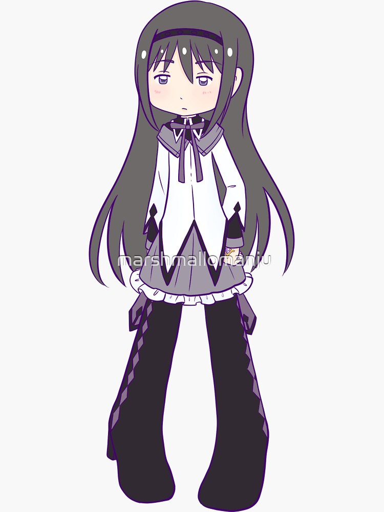 "Akemi Homura" Sticker for Sale by marshmallomanju | Redbubble