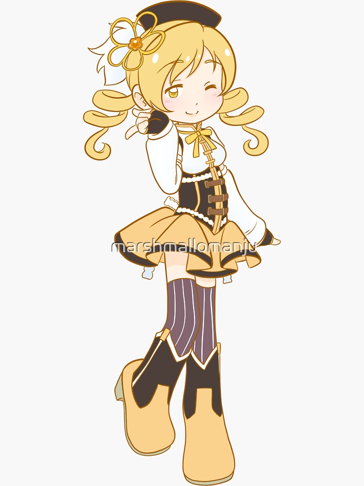 "Tomoe Mami" Sticker for Sale by marshmallomanju | Redbubble