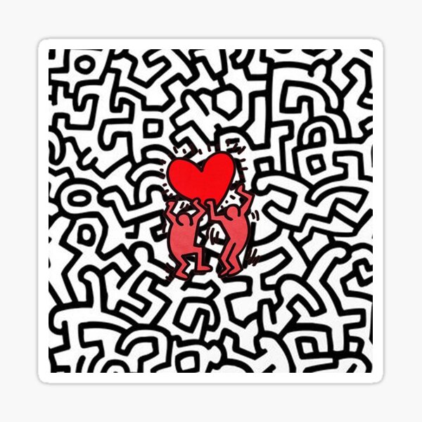 "Two Red People" Sticker for Sale by hamlinrobert | Redbubble