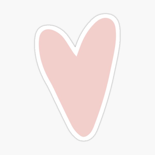 "Pink heart - cute and aesthetic" Sticker for Sale by CUTETRENDZY ...