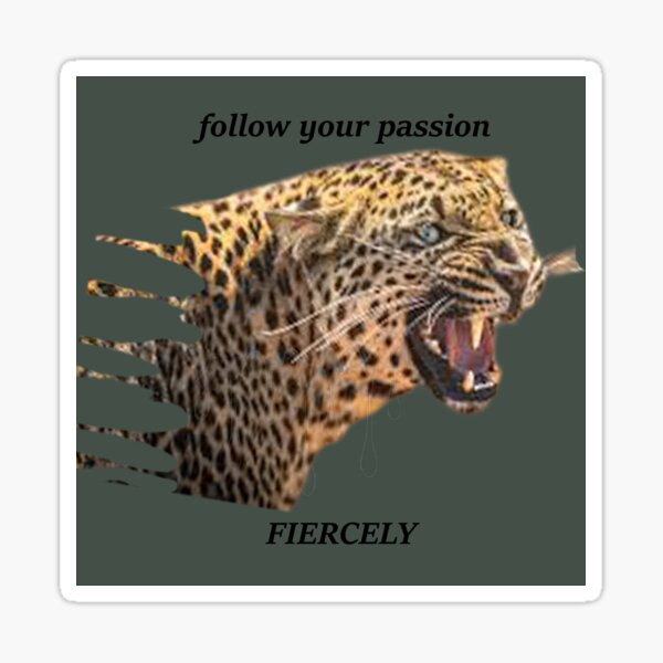"leopard's instinct and flexibility" Sticker for Sale by lemmydesigns ...