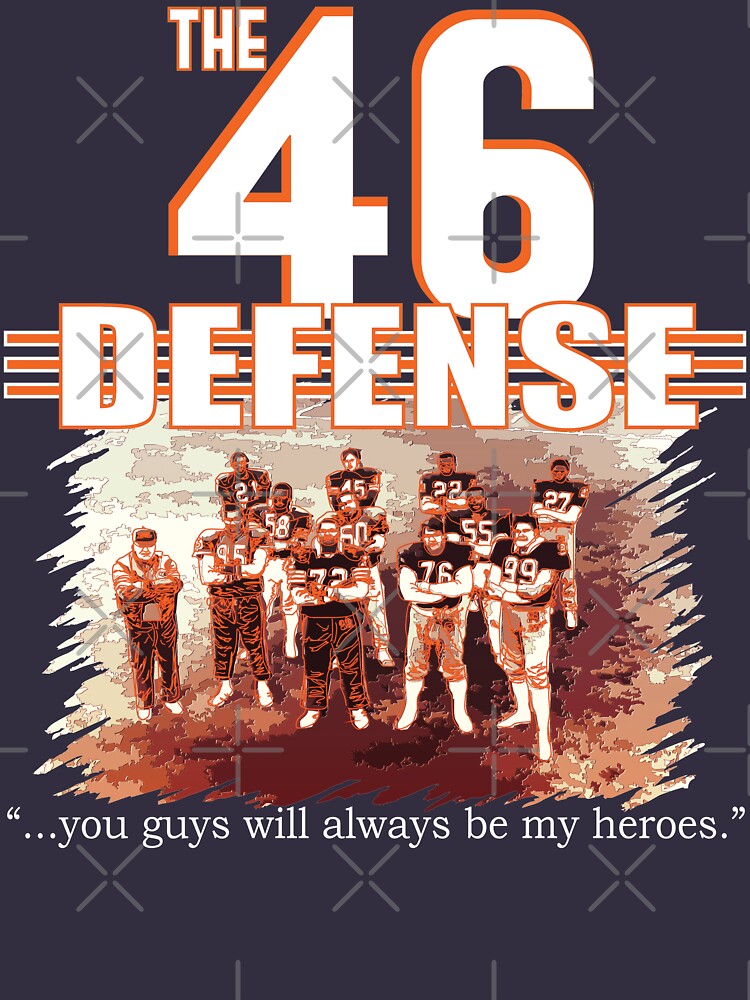 "46 Defense - Chi Bears - 1985 - Superbowl (Navy Background)" T-shirt ...