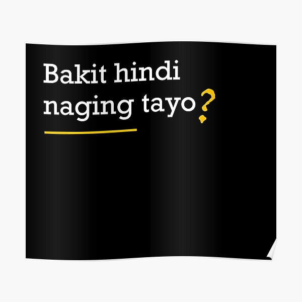 "Bakit List Hindi 2" Poster for Sale by WEDSGN-Studios | Redbubble