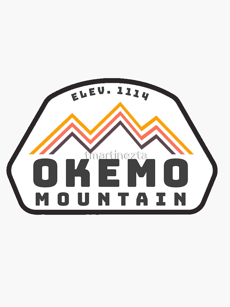 "Okemo Mountain Vermont Vintage Retro Hiking, Snowboarding Adventure Skiing Mountain" Sticker ...