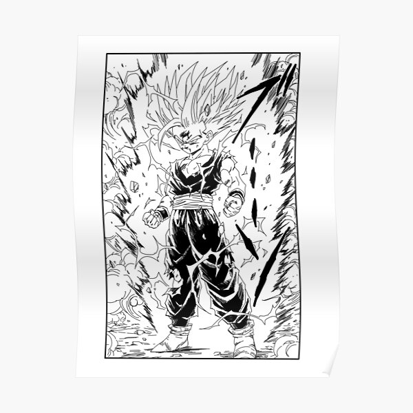 "Teen Gohan SSJ2" Poster for Sale by ShonenApparel | Redbubble