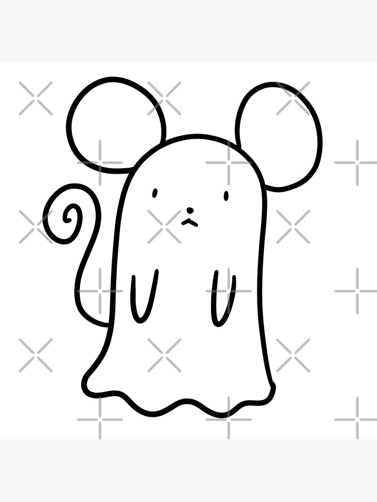 "Ghost Mouse" Poster for Sale by SaradaBoru | Redbubble