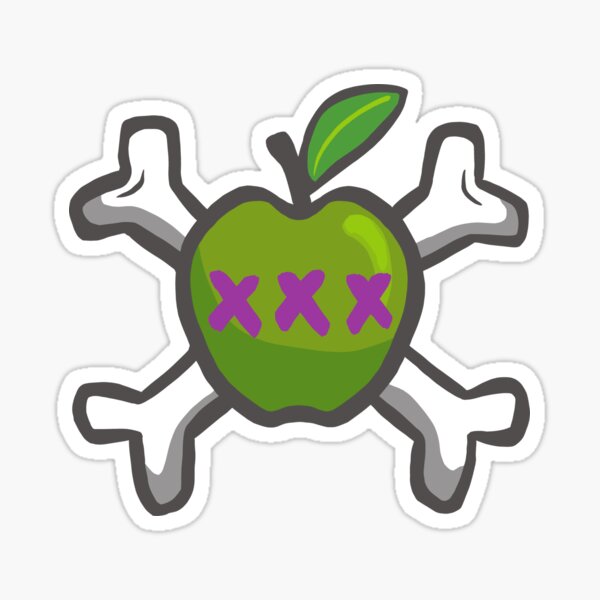 "Bad Apple" Sticker for Sale by SHMITEnZ | Redbubble
