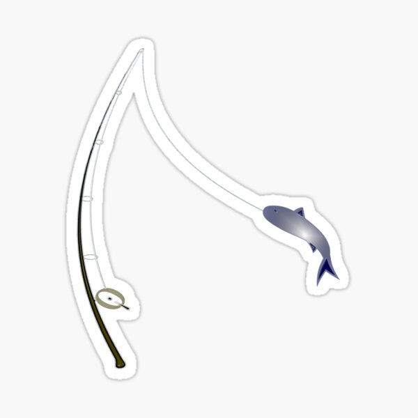 Fishing Pole Stickers | Redbubble