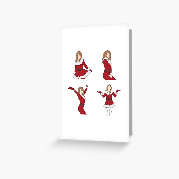 "Mariah Carey Christmas Collage" Greeting Card for Sale by popmoments ...