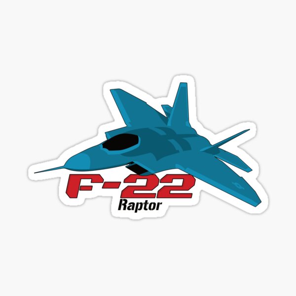 "F-22 Raptor" Sticker for Sale by LazyBuffalo | Redbubble