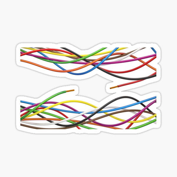 "Electric wires" Sticker for Sale by EngineersArt | Redbubble