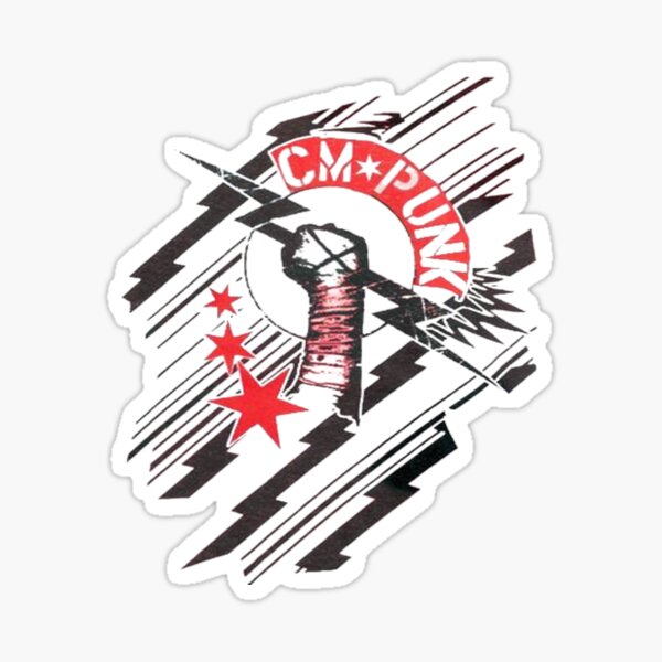 "Cm Punk aew" Sticker for Sale by Clothes3art | Redbubble