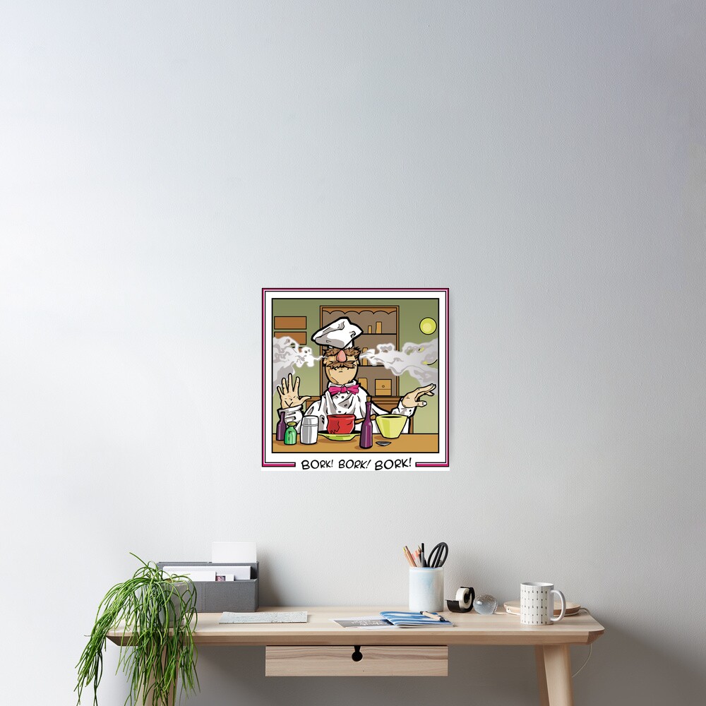 "The Muppet Kitchen Swedish Chef" Poster for Sale by rainergabby ...