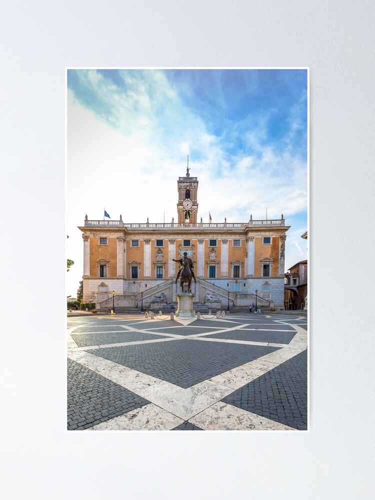 "Capitolium Square (Piazza del Campidoglio) in Rome, Italy. Made by ...