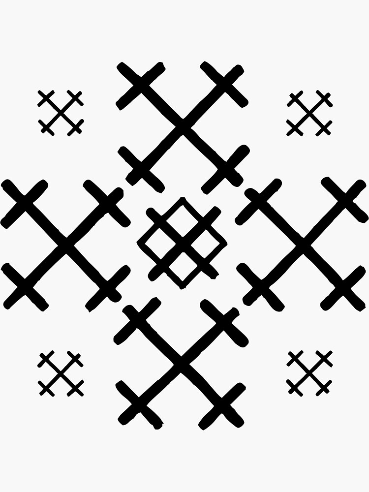 "Maras krusts Latvian art" Sticker for Sale by OhSoLatvian | Redbubble