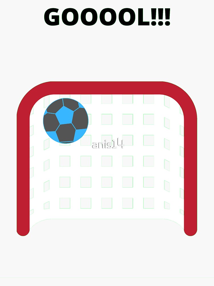 "GOOOOL !!" Sticker by anis14 | Redbubble