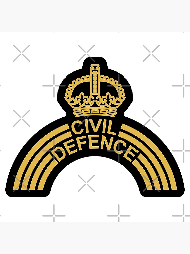 "Civil Defence" Poster by sirglennbo | Redbubble