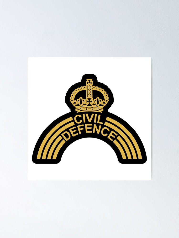 "Civil Defence" Poster by sirglennbo | Redbubble