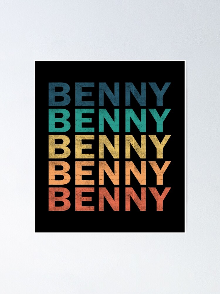 Póster «Camiseta con nombre de Benny - Camiseta con artículo de regalo ...