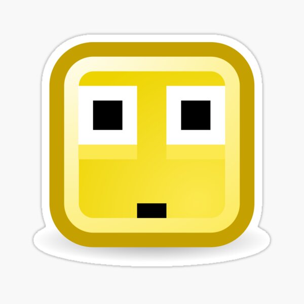 "Surprise Square Emoji" Sticker for Sale by ZHEYNE | Redbubble