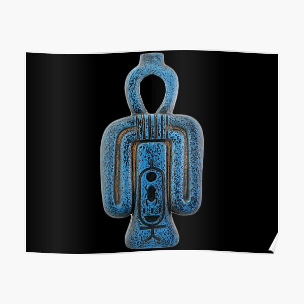 "Tyet Egyptian Isis Knot Ankh Amulet" Poster by signsandsymbols | Redbubble